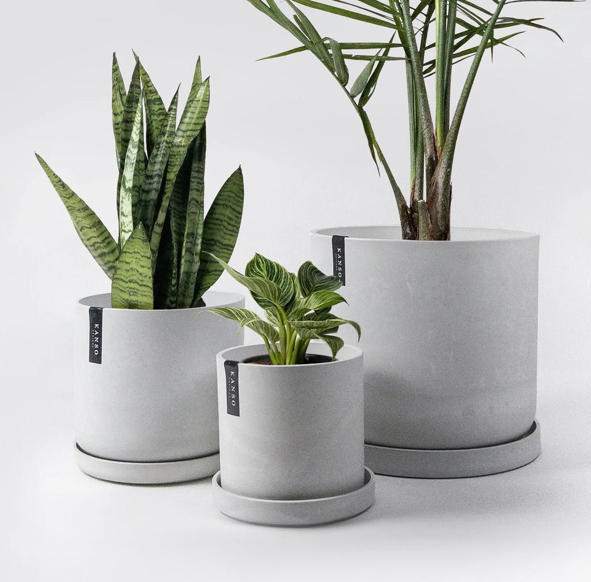 Three Set | Large Plant Pots - 7" 9" 12" – Kanso Designs