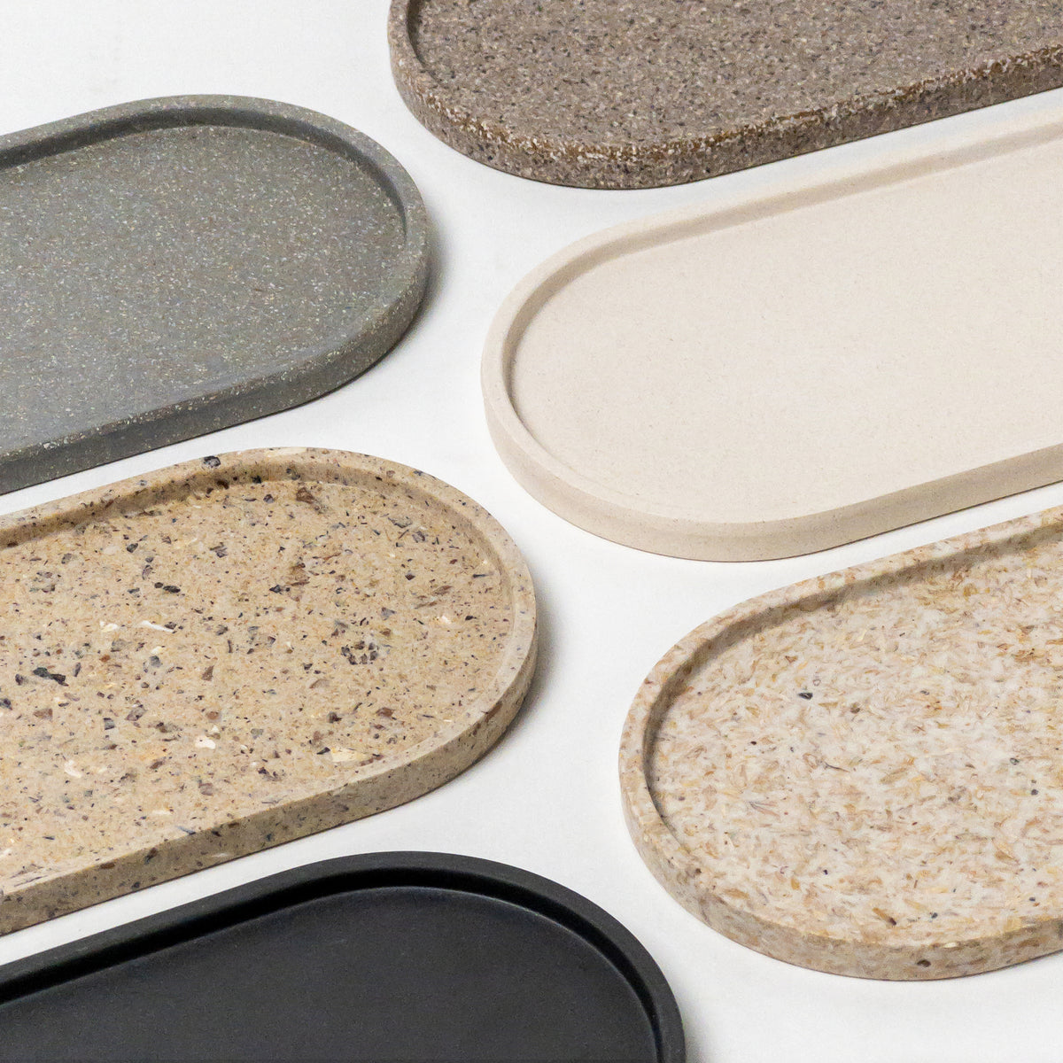 8.5” Upcycled Oval Decor Trays – Kanso Designs